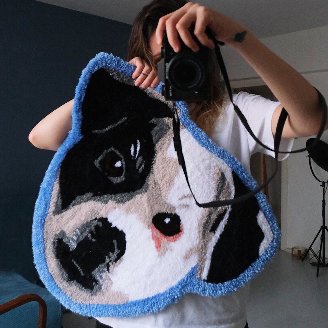 Custom Animal Portraits Tufted Rug 100% Handmade Tufted Rug - Etsy