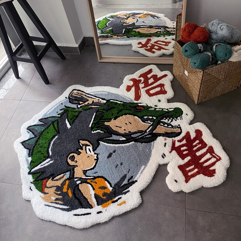 Custom Anime Tufted Rug Dragon Tufted Rug Handmade Tufted - Etsy