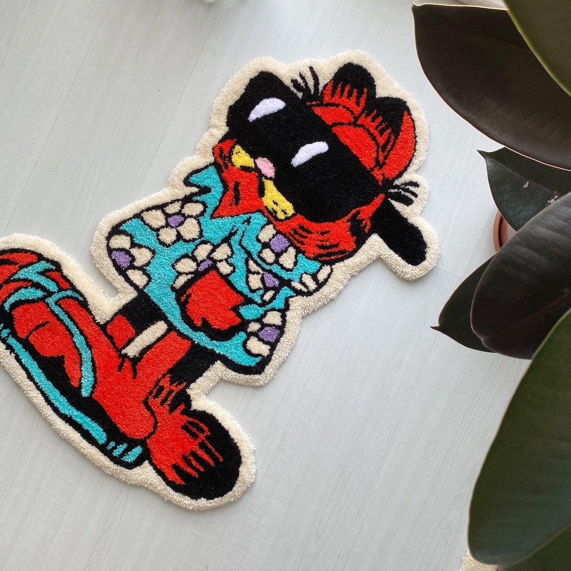 Garfield Custom Tufted Rug / 100% Handmade Rug/tufted Rug - Etsy