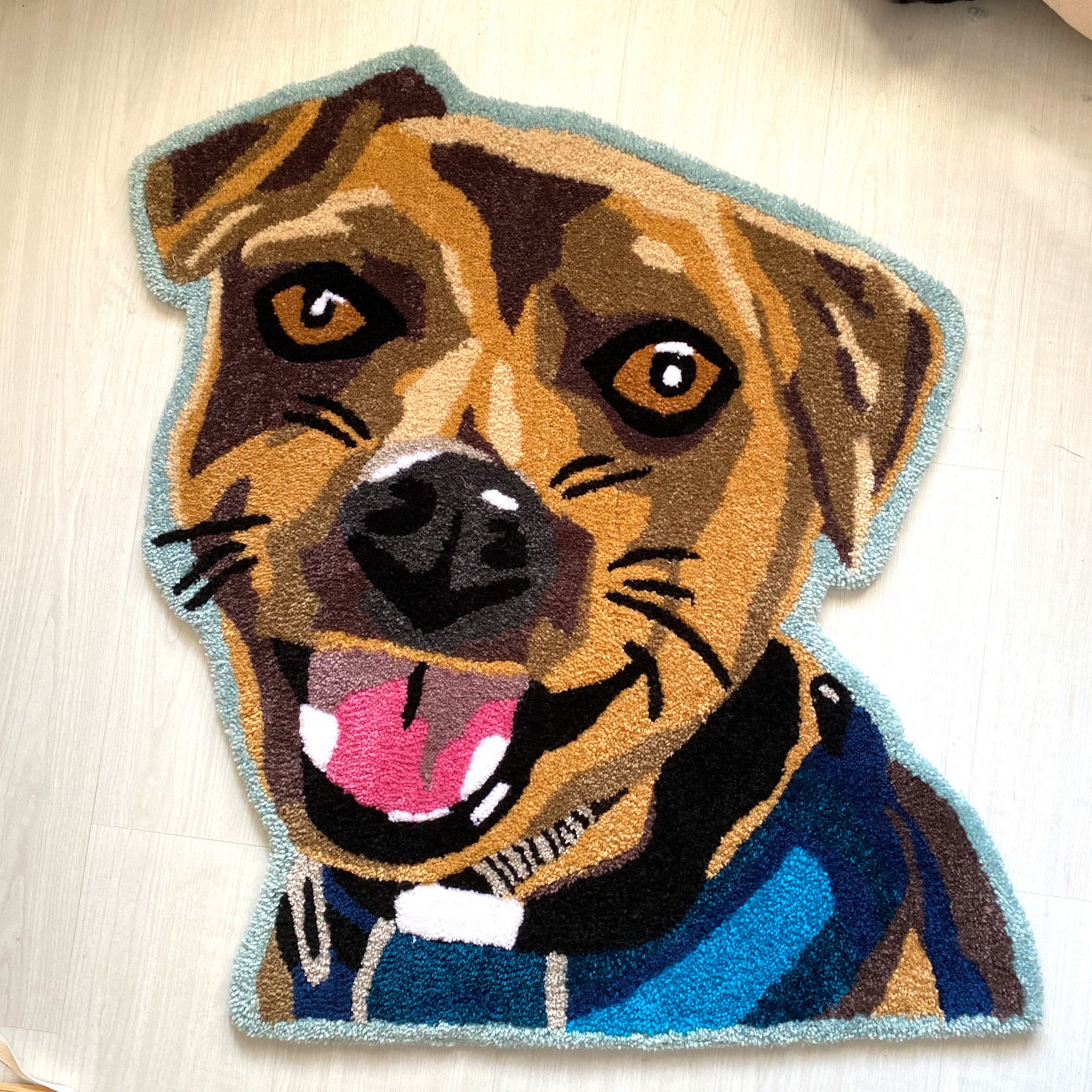 Custom Animal Portraits Tufted Rug 100% Handmade Tufted Rug - Etsy UK