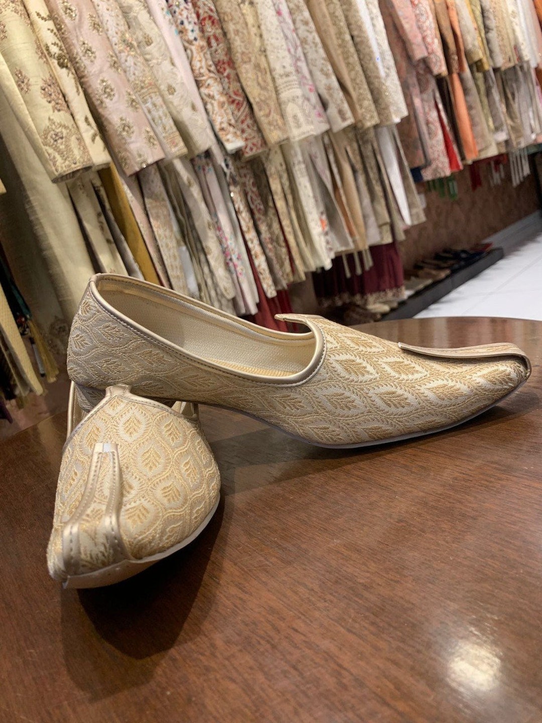 Indian Shoe Sherwani Shoes Mojari Groom Shoes Handmade Shoes Men Mojari ...