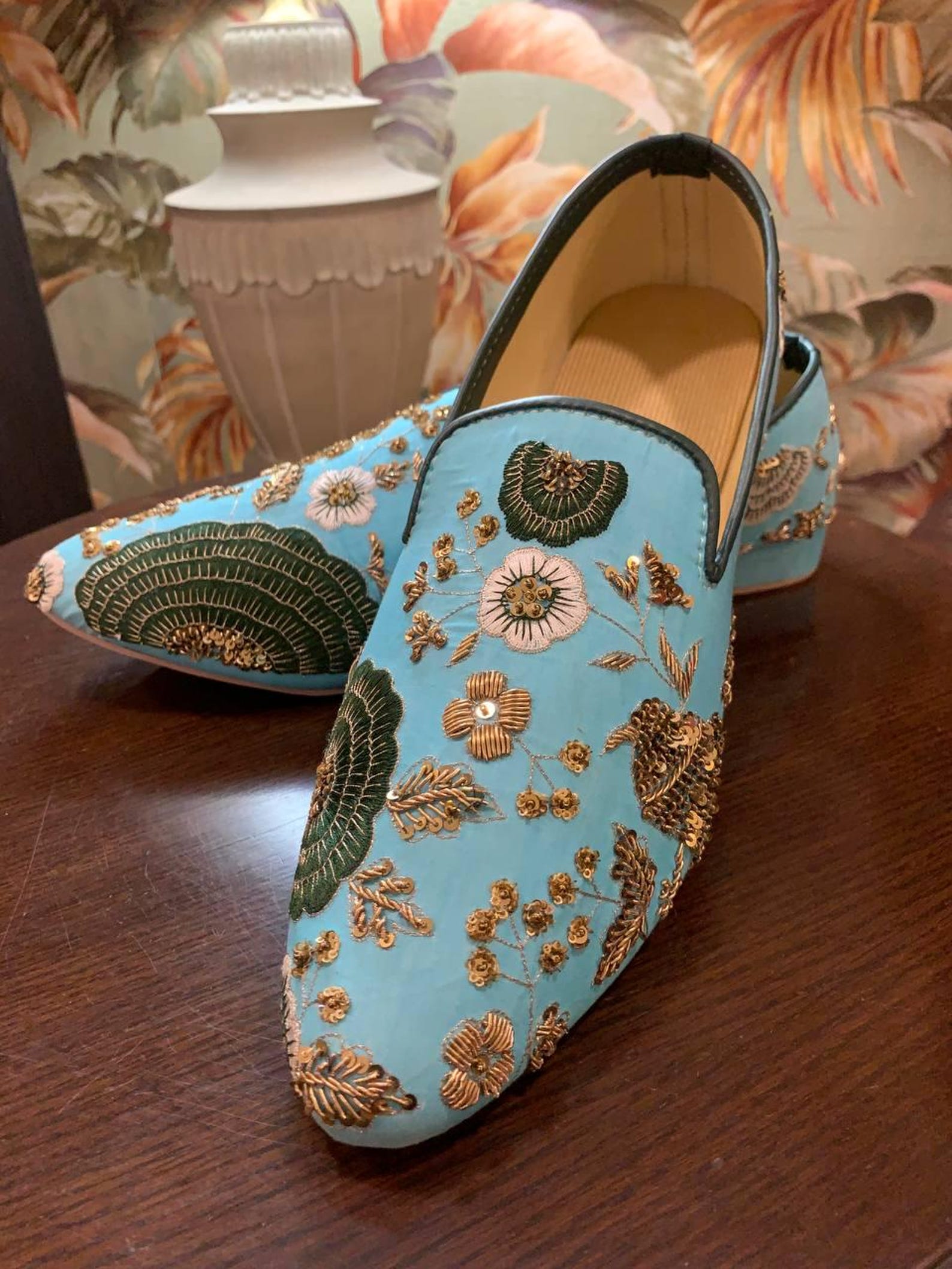 Groom Shoe Wedding Shoes Genuine Leather Shoe Mojadi Sherwani Shoes ...