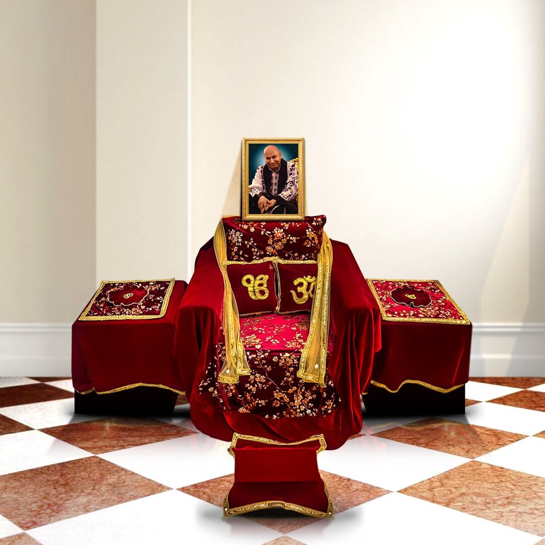 Jai Guruji Swaroop Cushion Jai Guruji Cushion Guruji Sangat Guruji ...