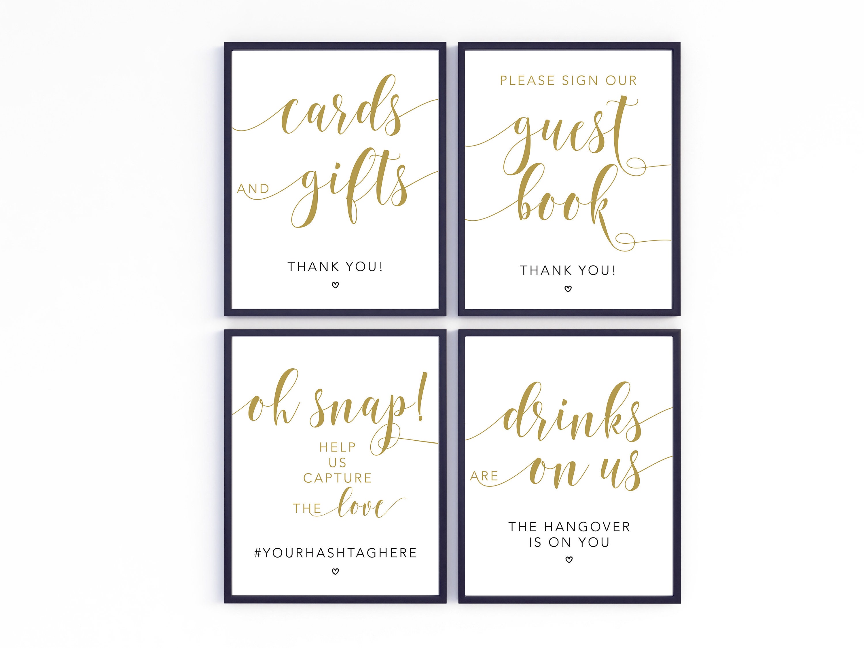 Wedding Bundle Printables, Wedding Signs, Instant Download, Wedding ...
