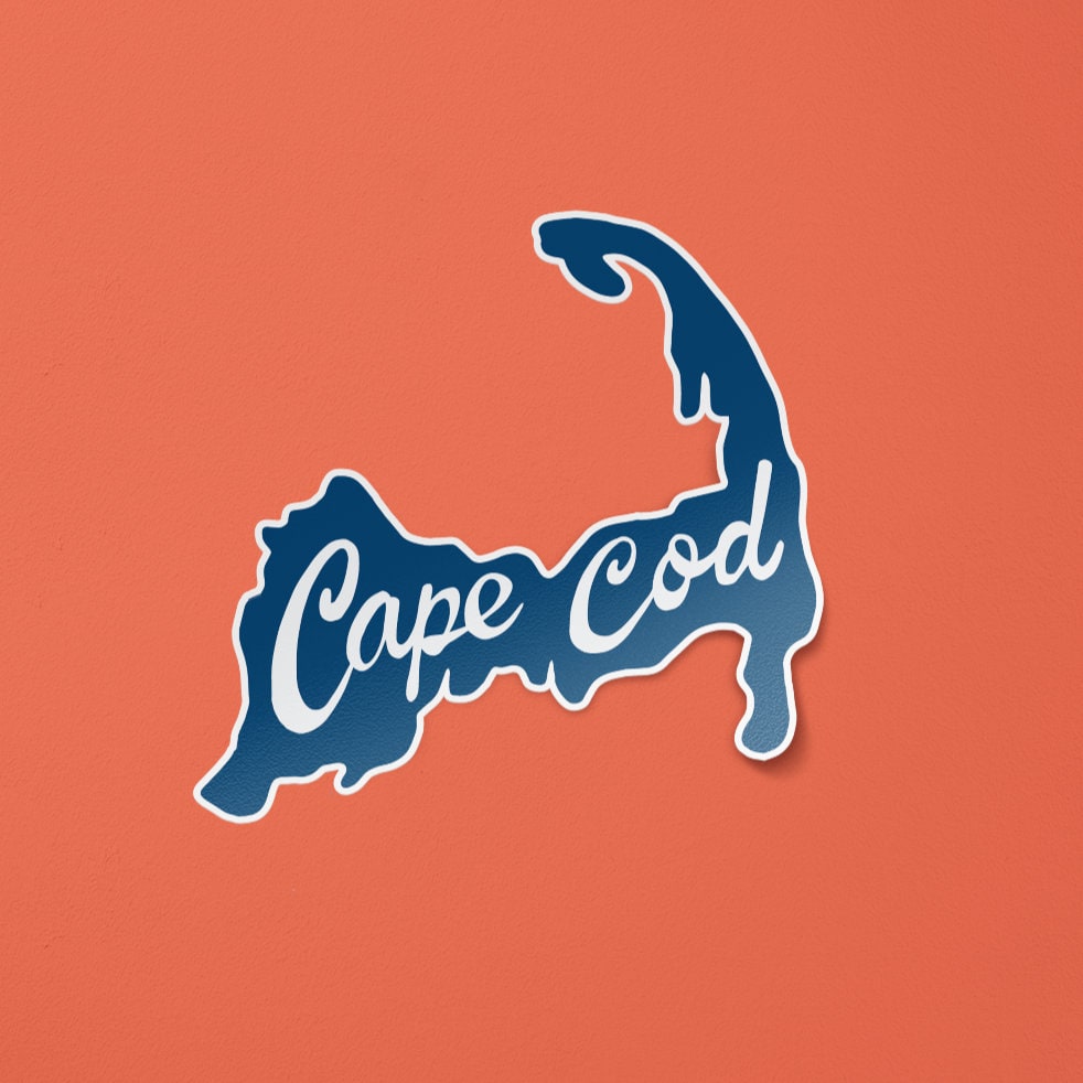 Cape Cod Silhouette Sticker - Etsy