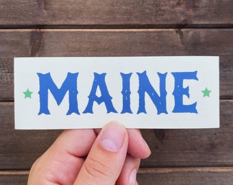 Maine Bumper Sticker | Etsy