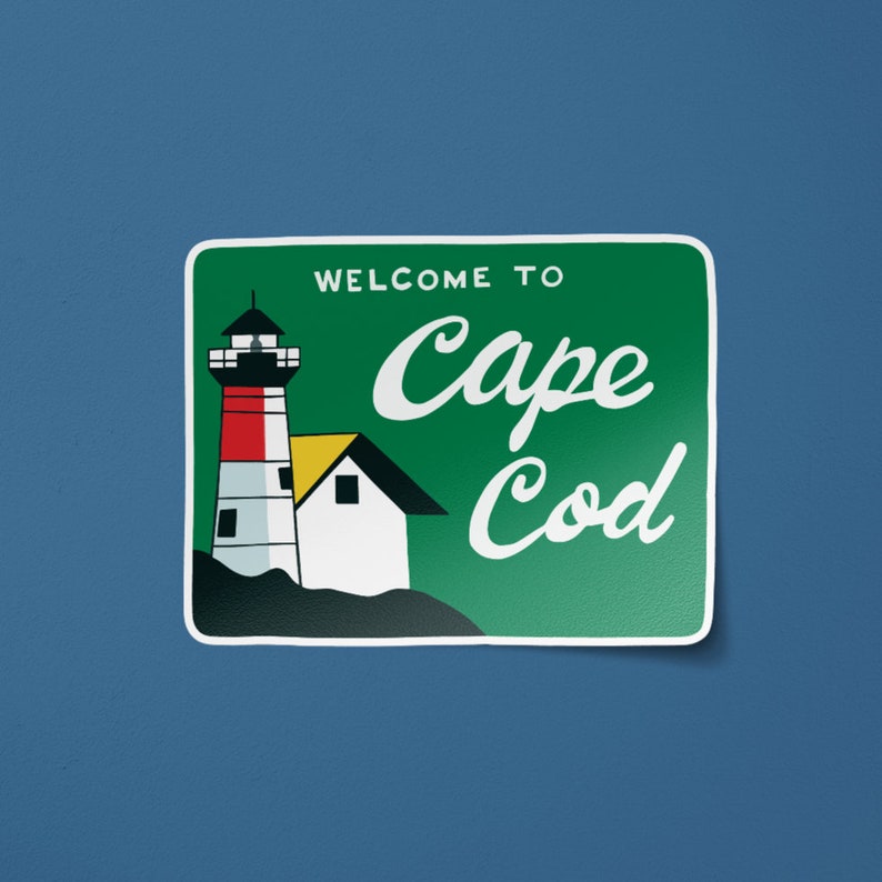 Cape Cod Sign Sticker - Etsy