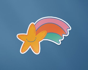 Shooting Star Sticker | Star Sticker | Space Sticker | Star Holographic ...