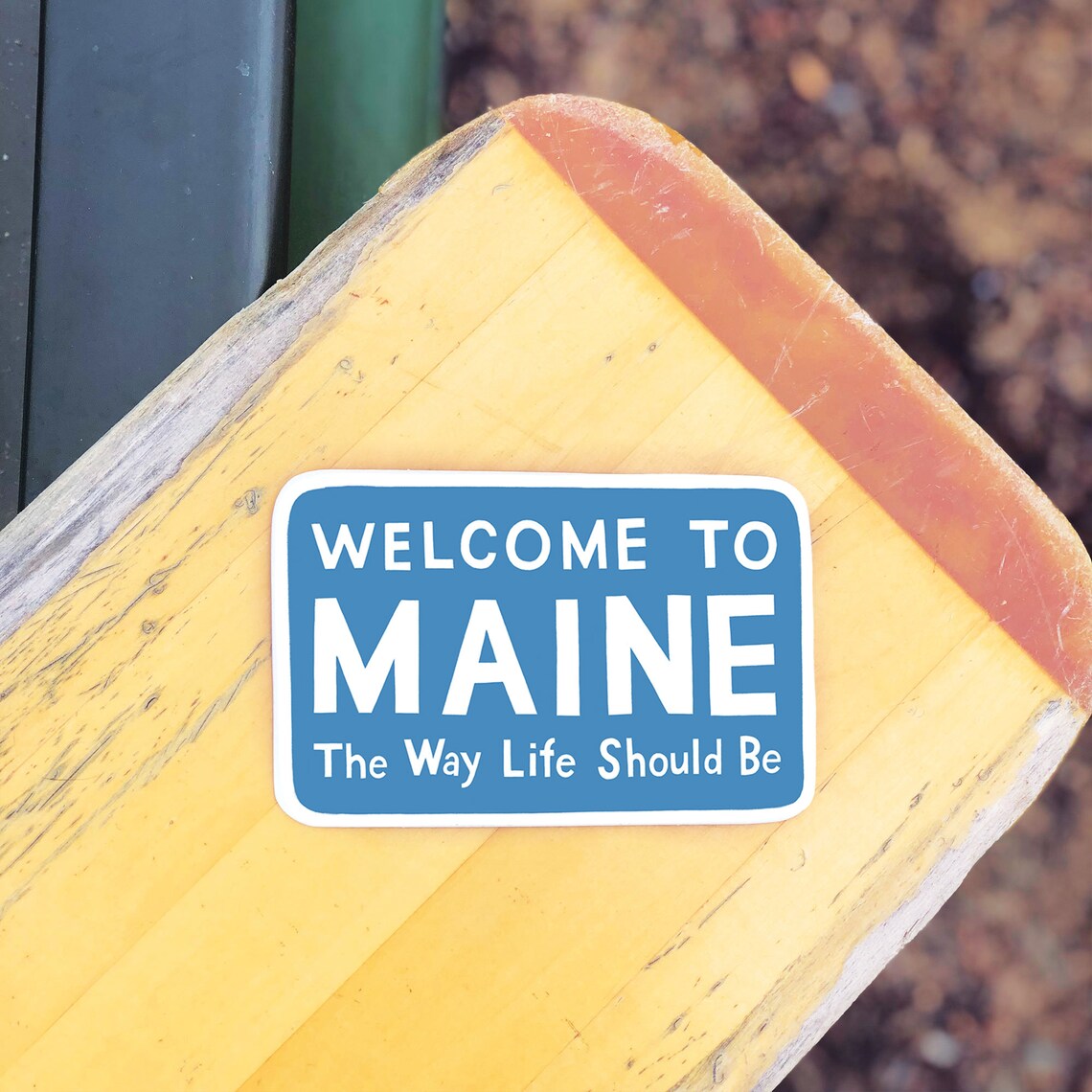 Welcome to Maine Sign Sticker - Etsy