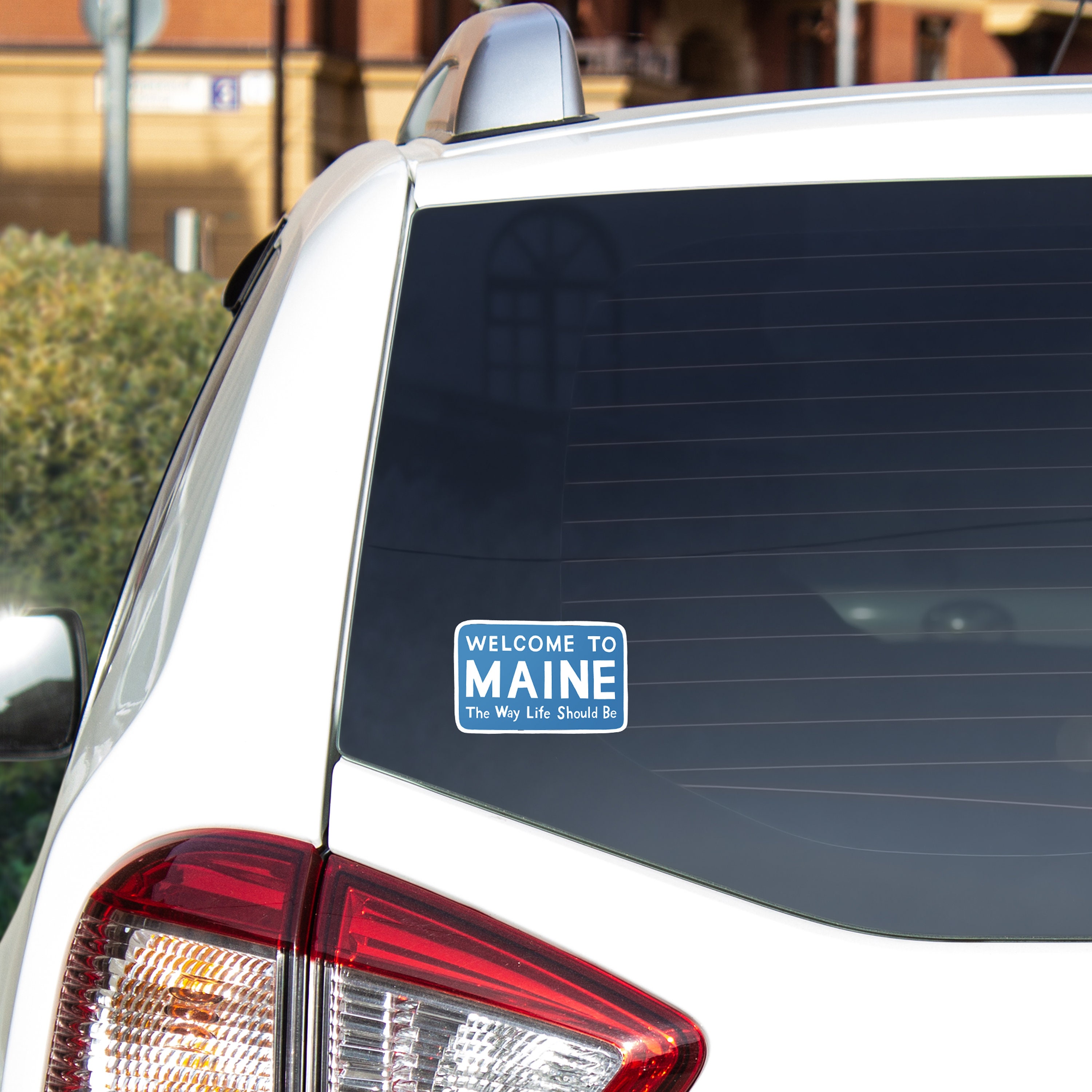 Welcome to Maine Sign Sticker - Etsy