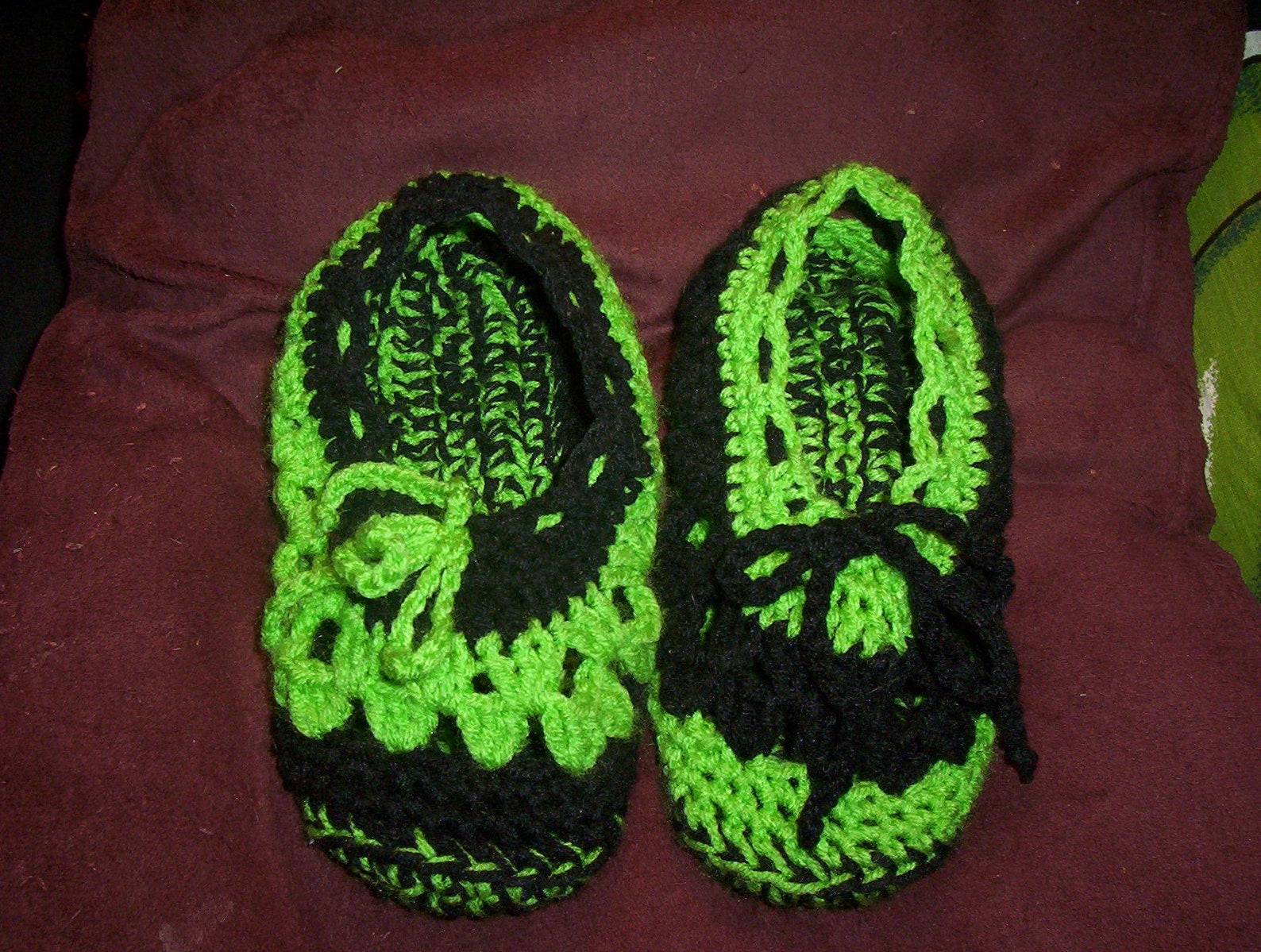 Custom Color Crochet Slippers, Slippers, Crochet House Shoes, Adult ...