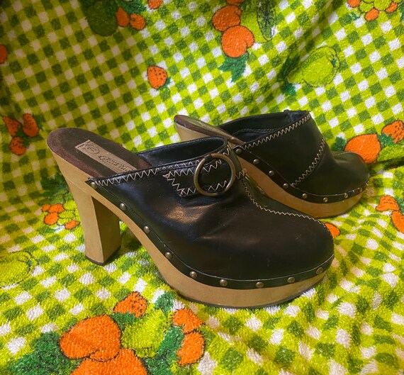 Vintage 70s platform clogs - Gem