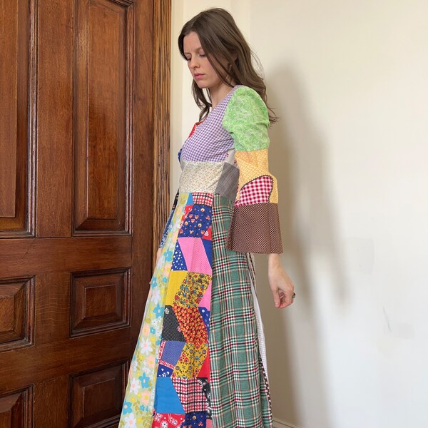 Patchwork Dress - Etsy
