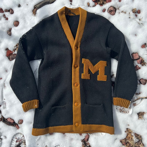 Letterman Sweater - Etsy