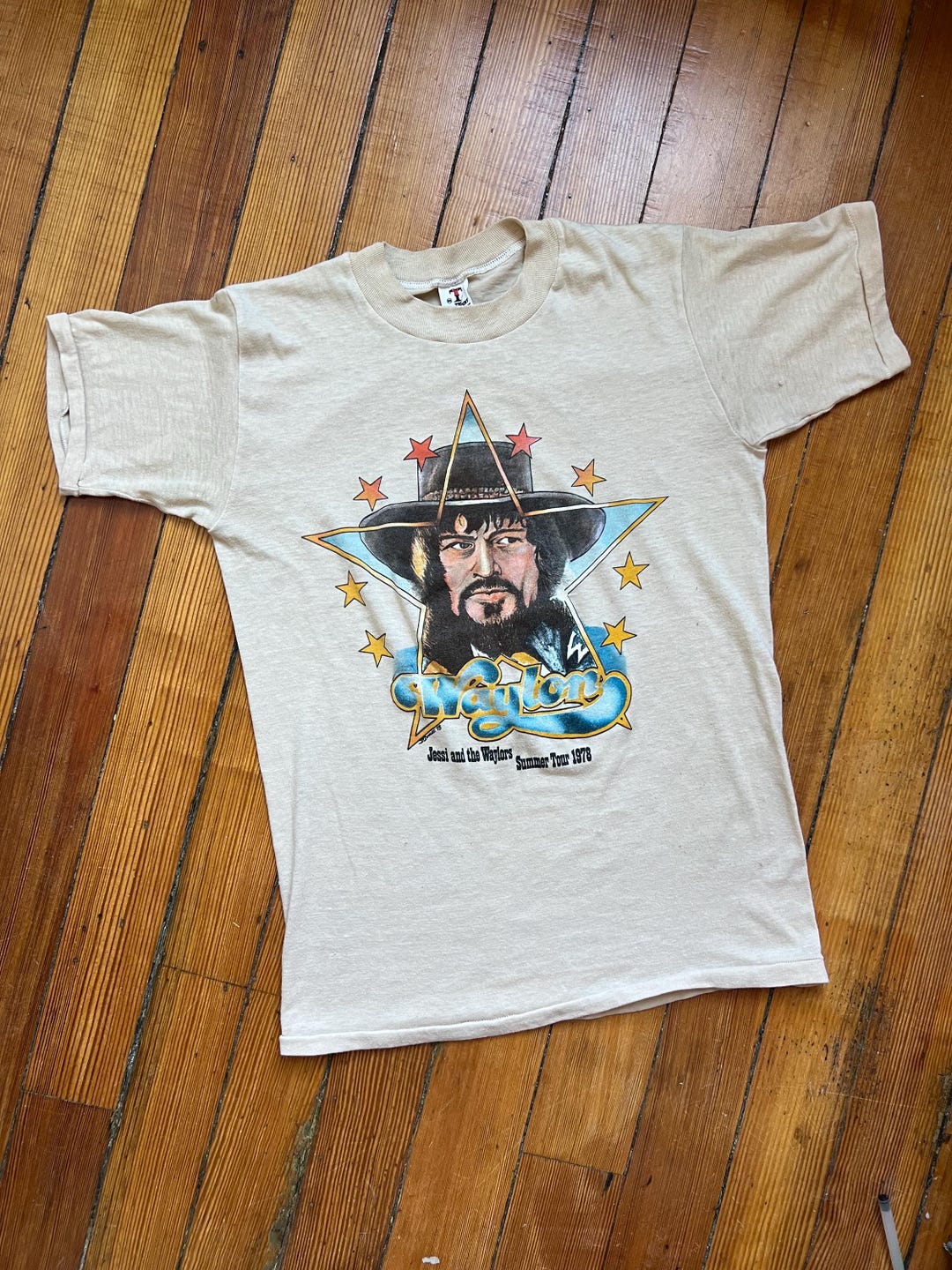 70’s Vintage Waylon Jennings Jessi and the Waylors 1978 Tour T Shirt - Etsy