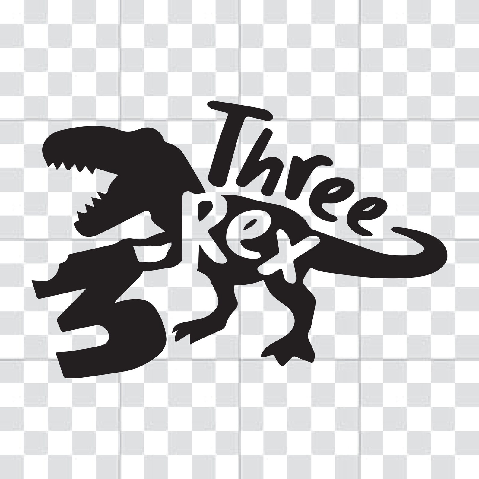 3 rex SvgThree Rex Svg File Dxf Silhouette Print Vinyl | Etsy