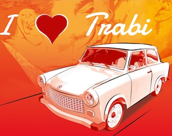 Trabant oldtimer ddr poster - Etsy.de