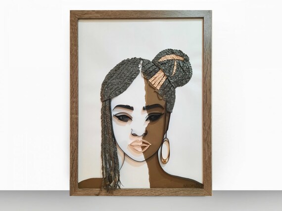 Quilling Armenia African Girl Equality | Etsy