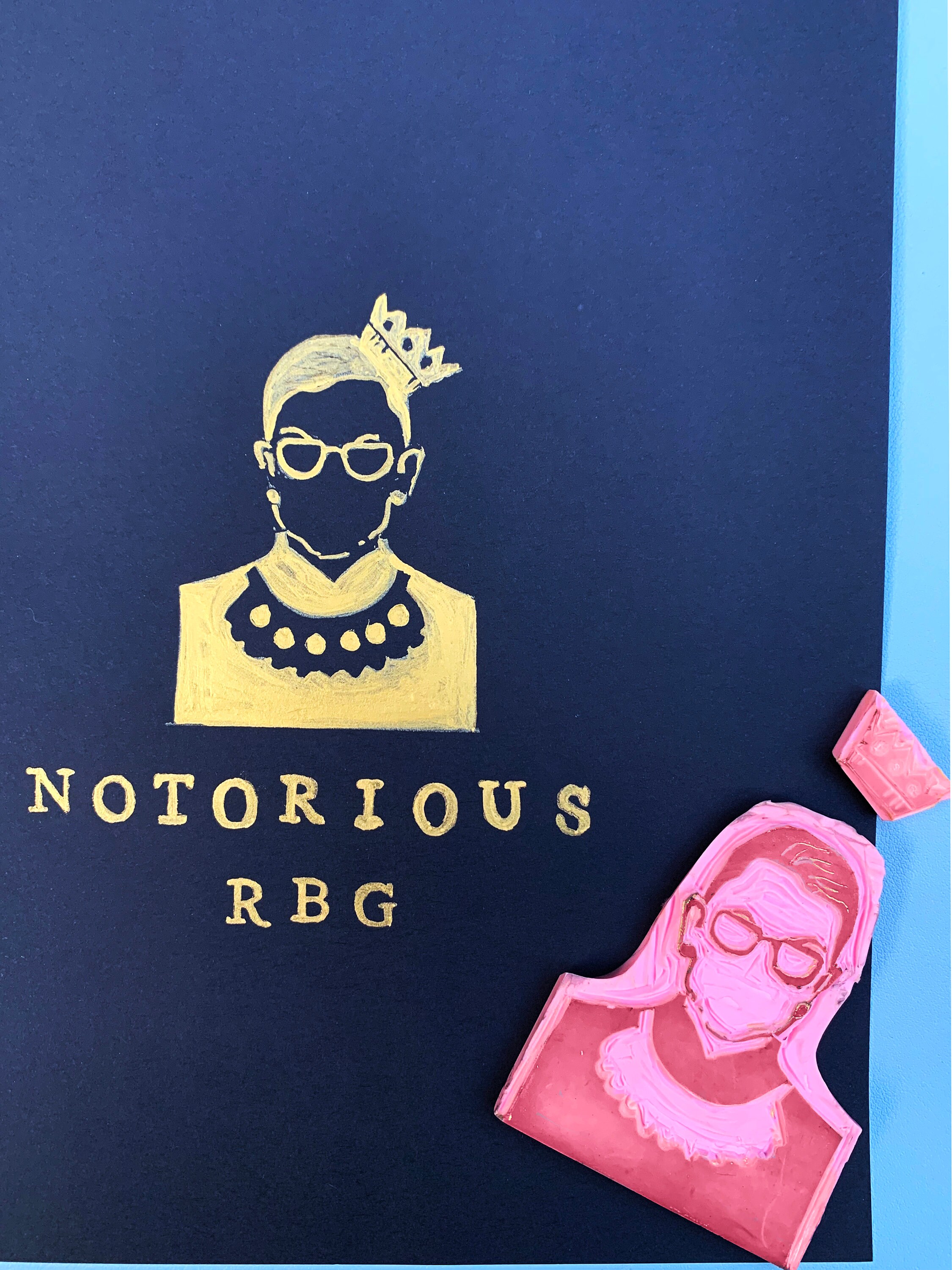 Impression Lino Impression de bloc RBG Décor mural Ruth - Etsy France