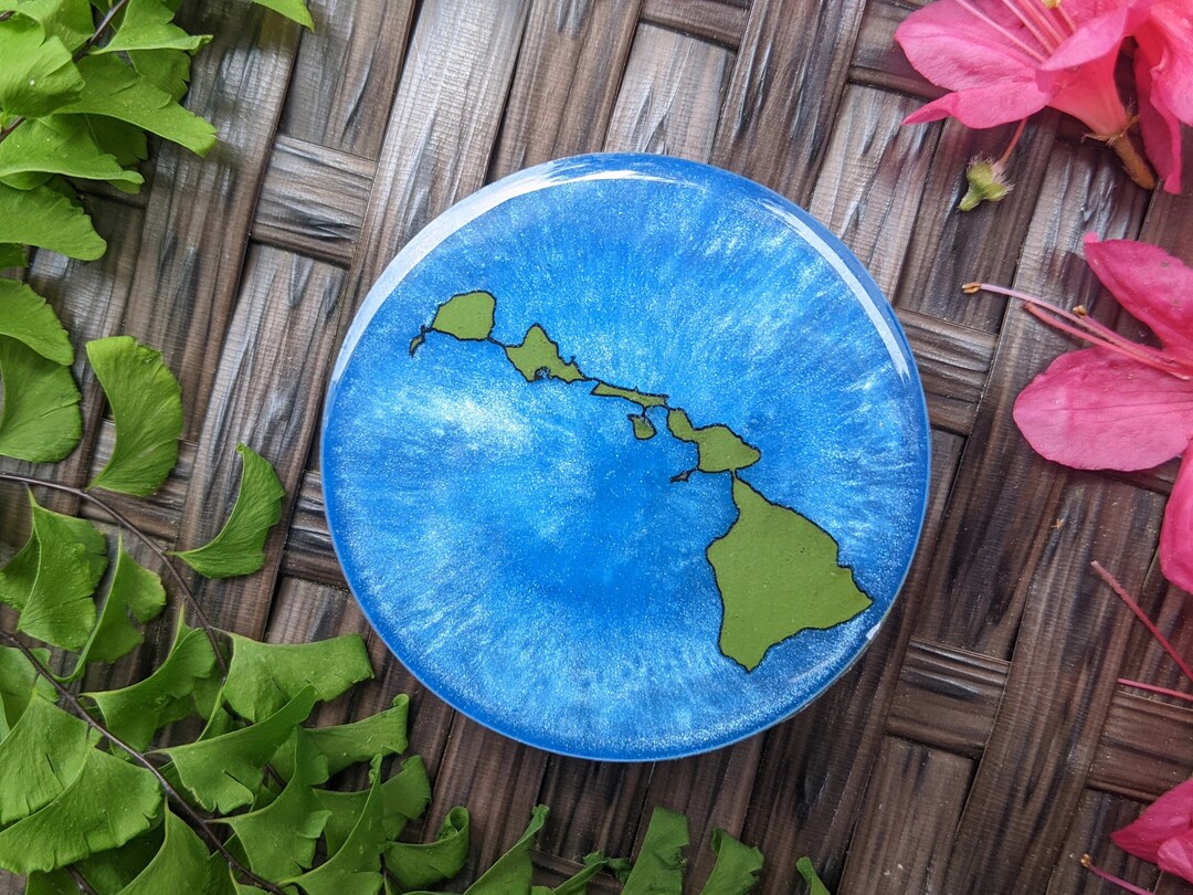 Hawaii Map Magnet, Cute State Island Chain Vacation Souvenir ...