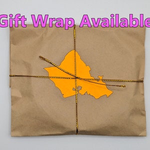 Oahu Island Hawaii State Keychain, Charming Blue Resin Hawaiian ...