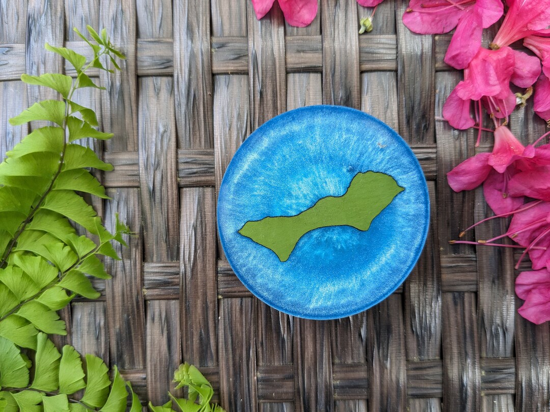 Lovango USVI Map Magnet, Cute Virgin Island Vacation Souvenir ...