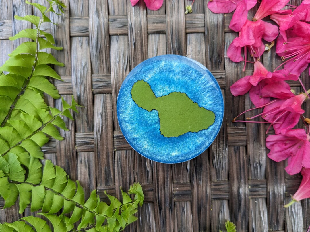 Maui Map Magnet, Cute Hawaiian Island Vacation Souvenir, Housewarming ...