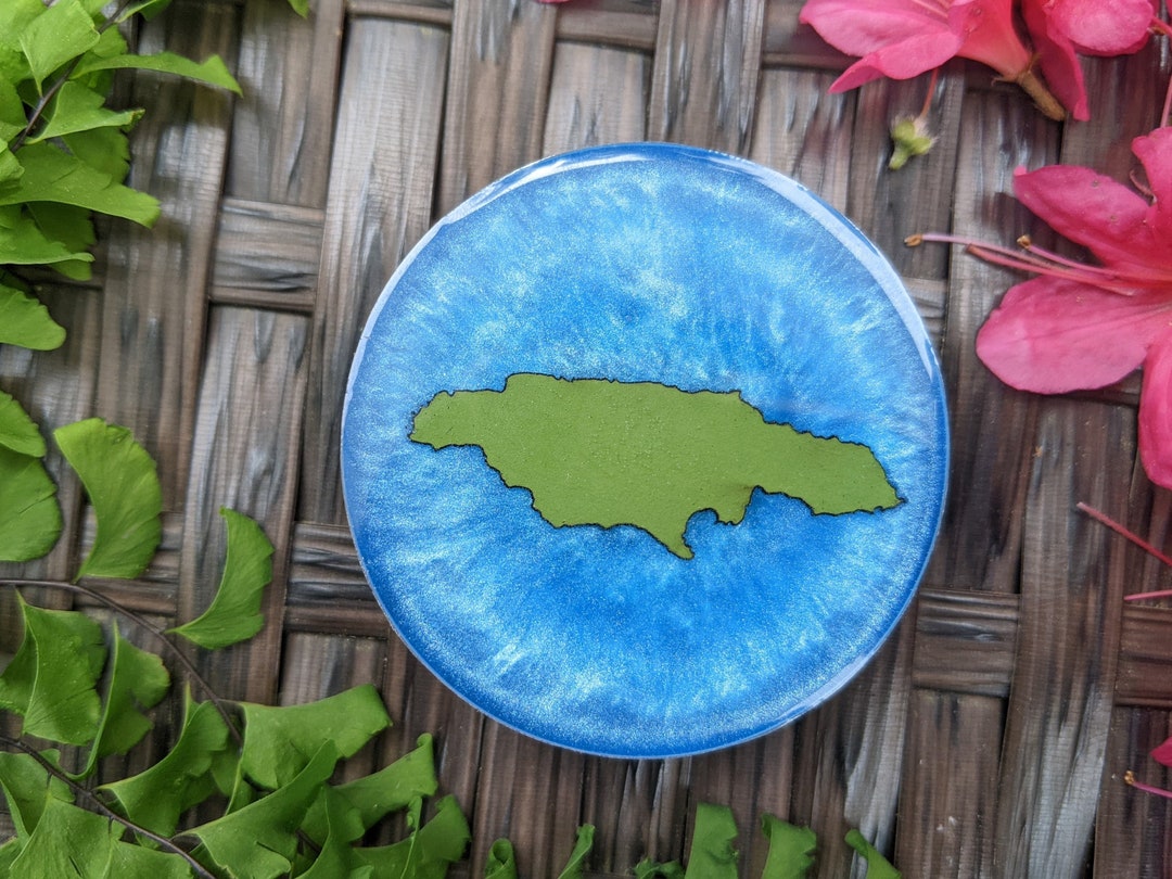 Jamaica Map Magnet, Cute Caribbean Island Vacation Souvenir ...