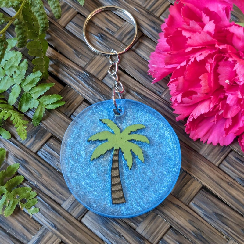 Tree Keychain - Etsy