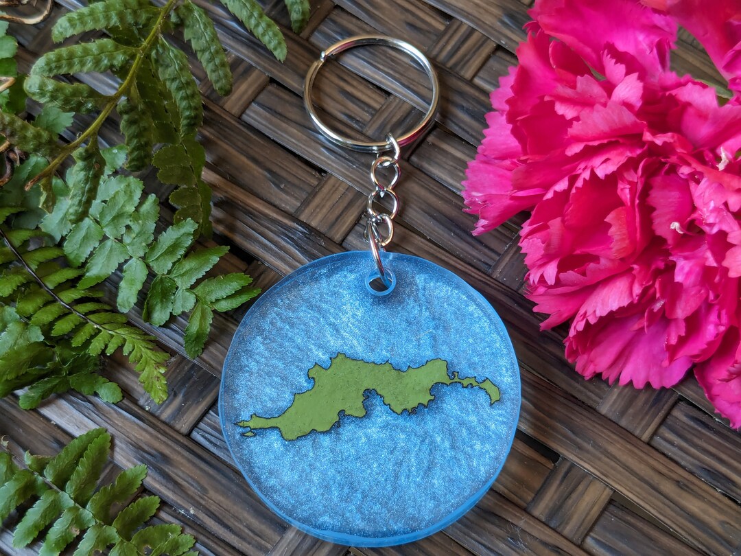 Tortola BVI Keychain, British Virgin Island Souvenir, Charming ...