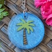 Oahu Island Hawaii State Keychain, Charming Blue Resin Hawaiian ...