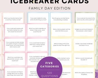 500 Icebreaker Questions: Printable Conversation Starter Cards ...