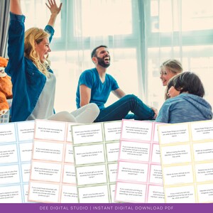 Family Icebreaker Cards: 120 Conversation Starters (digital Download ...