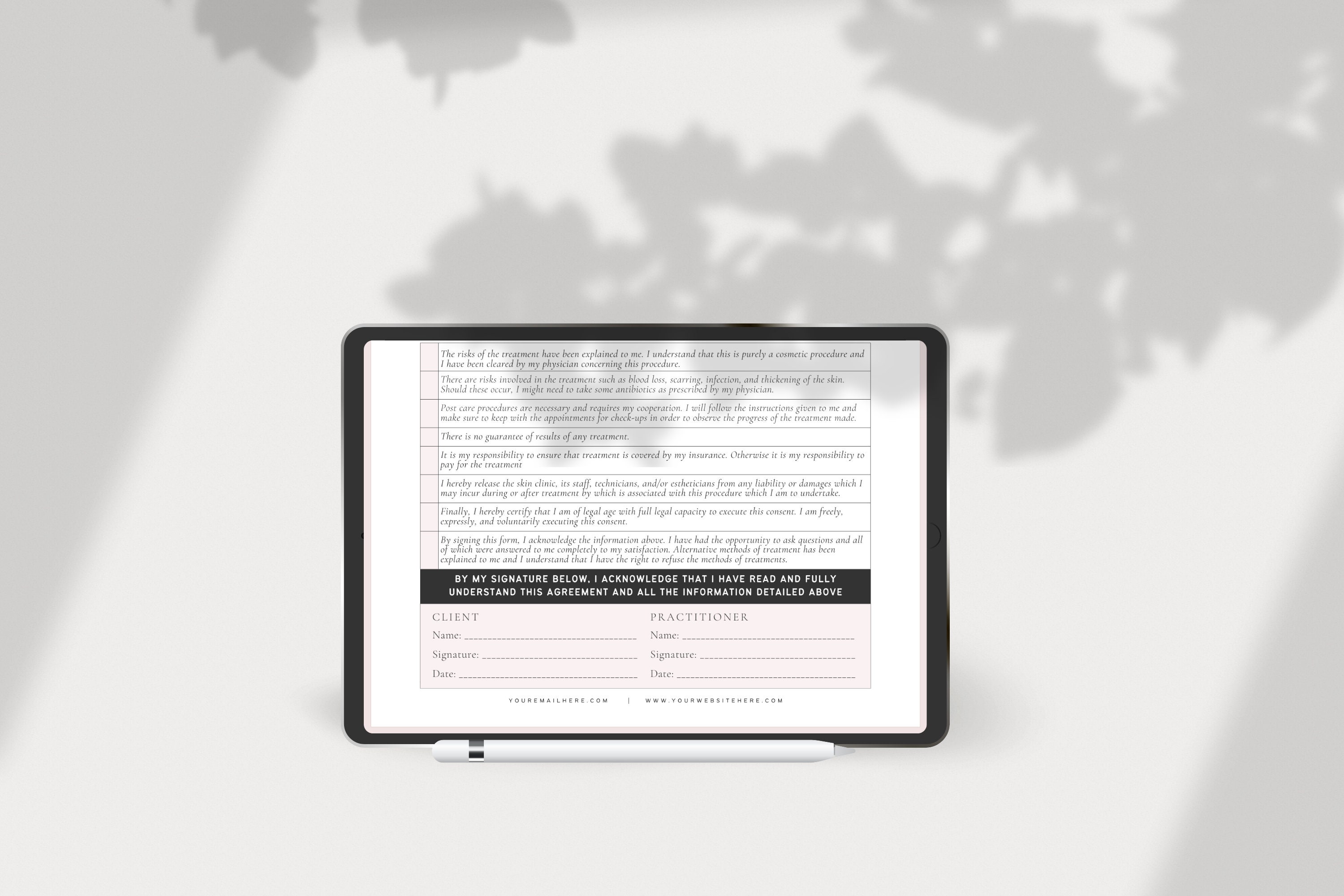 Skin Tag Removal Intake Form Canva Templates Consultation Form Skin Tag ...