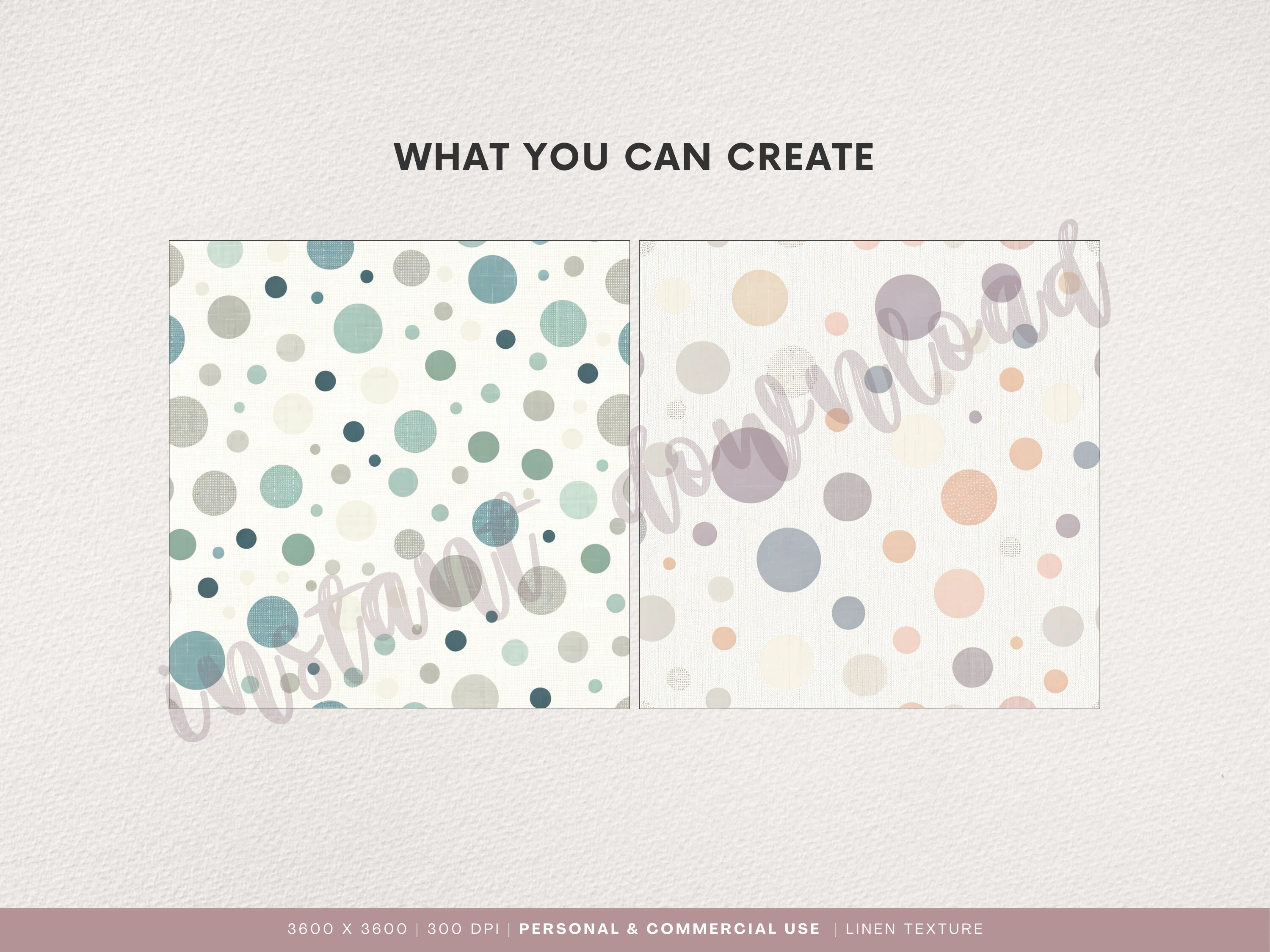 DALLE 3 Prompt Guide for Polka Dot Digital Pattern, Digital Scrapbook ...