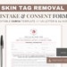 Skin Tag Removal Intake Form Canva Templates Consultation Form Skin Tag ...