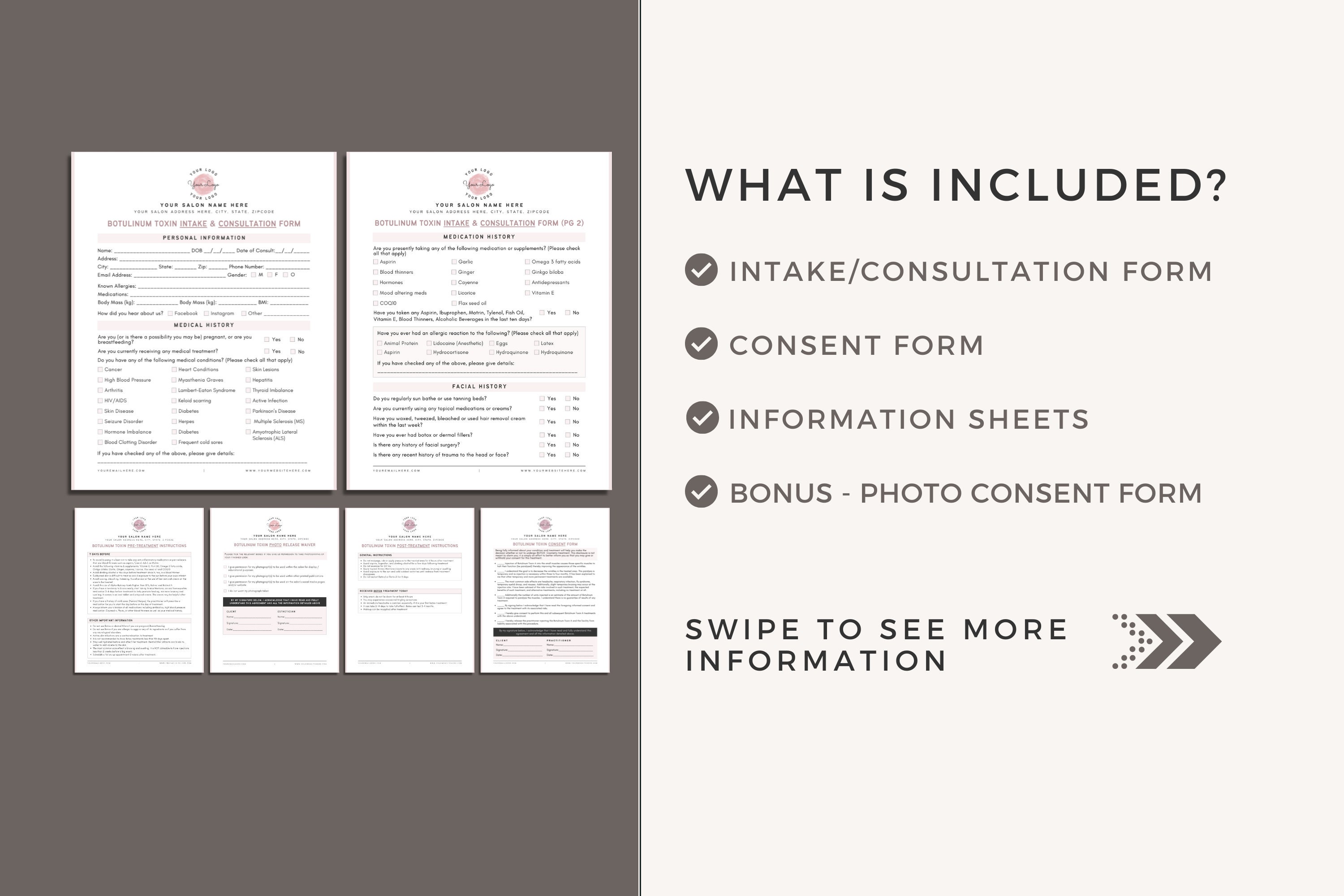 Botulinum Toxin Forms | Intake, Consultation & Consent Forms ...
