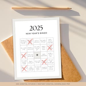 2025 Bingo Card, New Year Bingo Card, 2025 Goal Setting Vision Board ...
