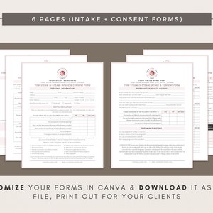 Yoni Steam vsteam Intake Form Canva Templates Spa Intake Form ...