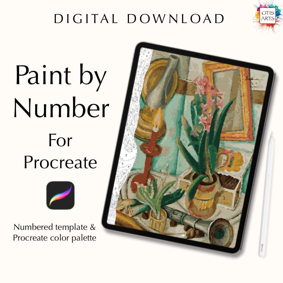 Paint by Number Kit Adult | Printable & Digital Download | Color by ...