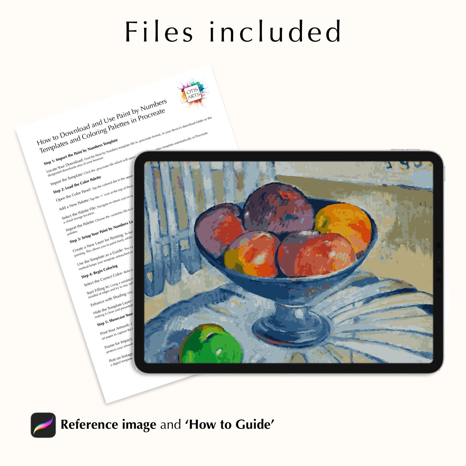 Gauguin Fruit Dish Paint by Number Kit for Procreate (digital Download ...