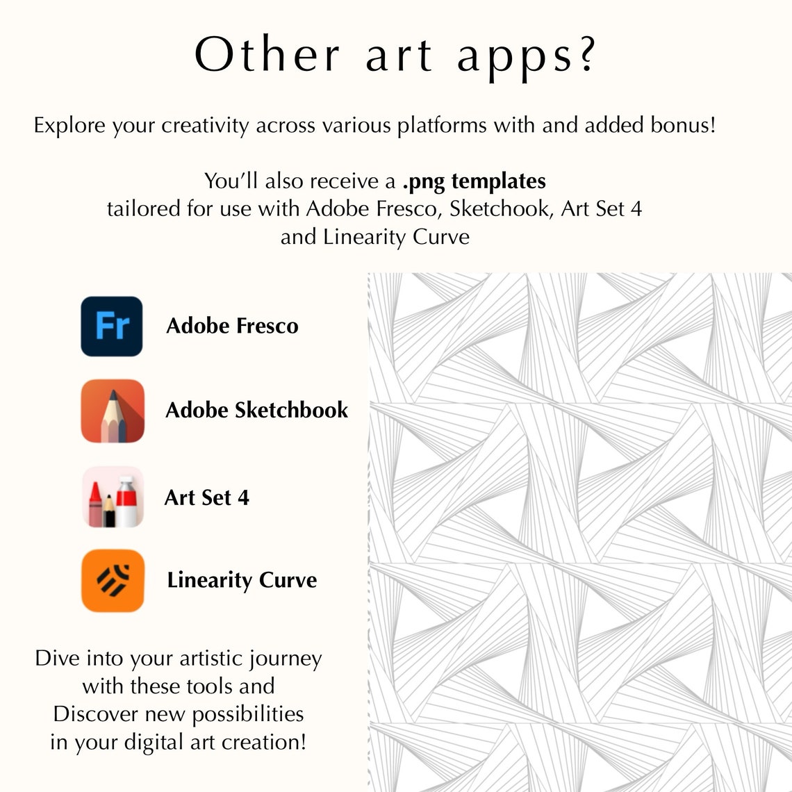 Procreate Doodle Pad, Patterns to Trace and Color, Digital Download - Etsy