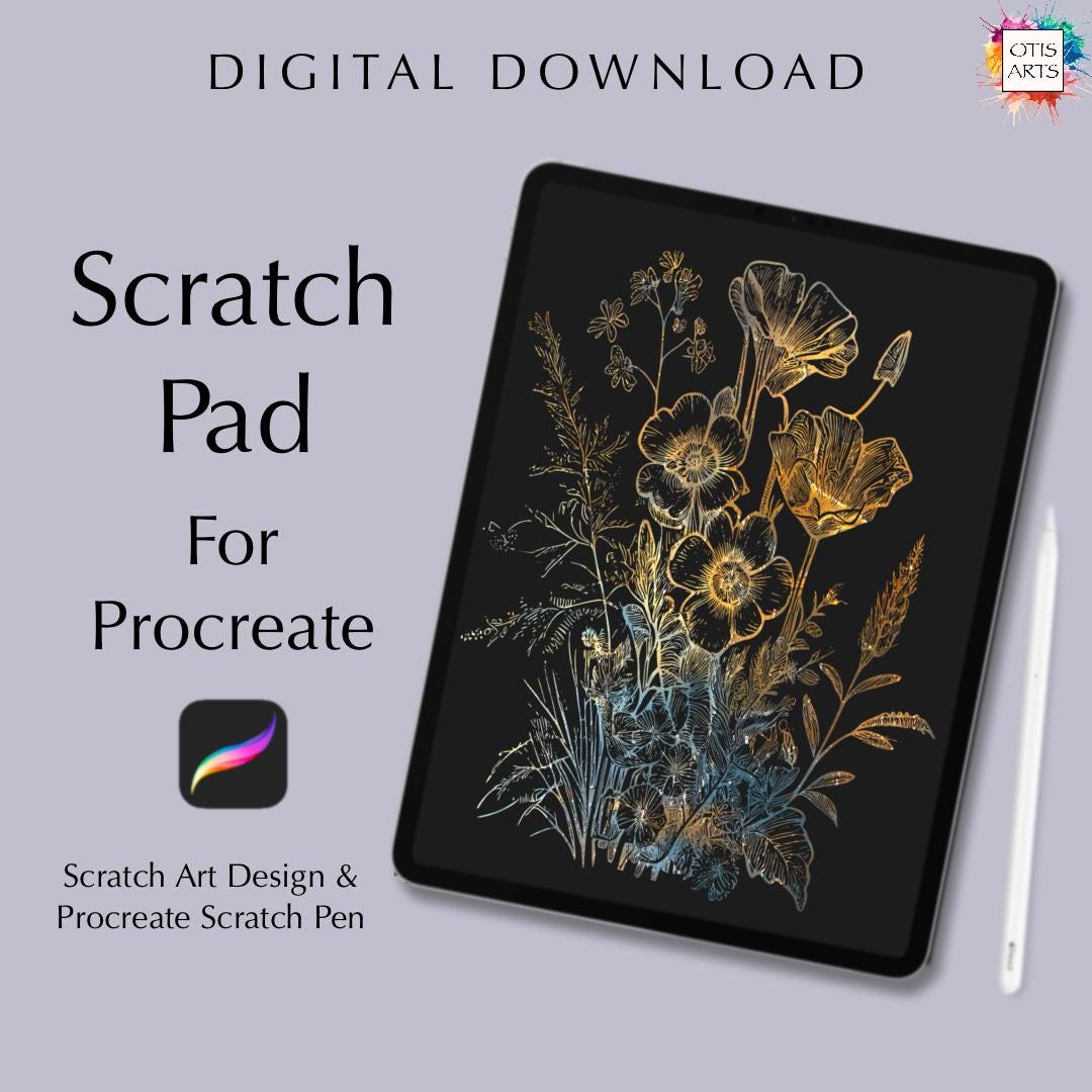 Wildflower Scratch Pad for Procreate – Bloom With Creativity! - Etsy