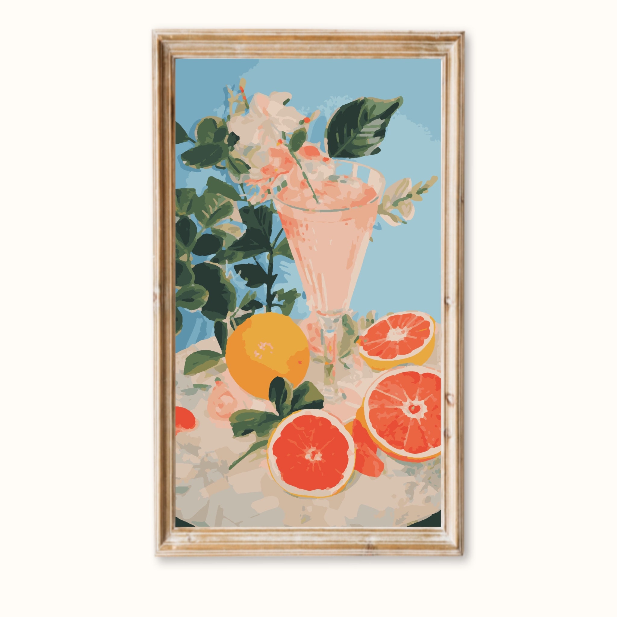 Cocktail Paint by Number Kit Adult Printable & Digital Art Procreate ...