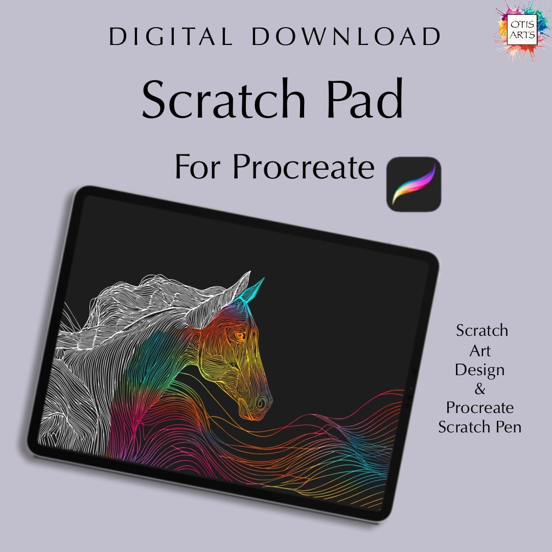 Galloping Horse Digital Scratch Pad for Procreate - Etsy