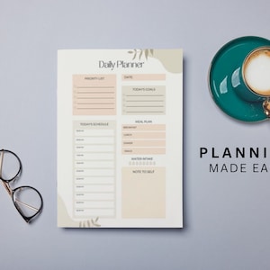 Minimalist Planner Bundle PDF Printable Daily & Weekly Schedule Daily ...