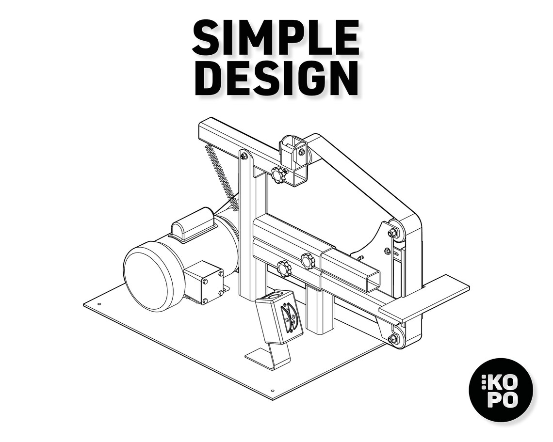 2x72'' Belt Grinder Plans | DXF Files Included | KOPO Projects - Etsy
