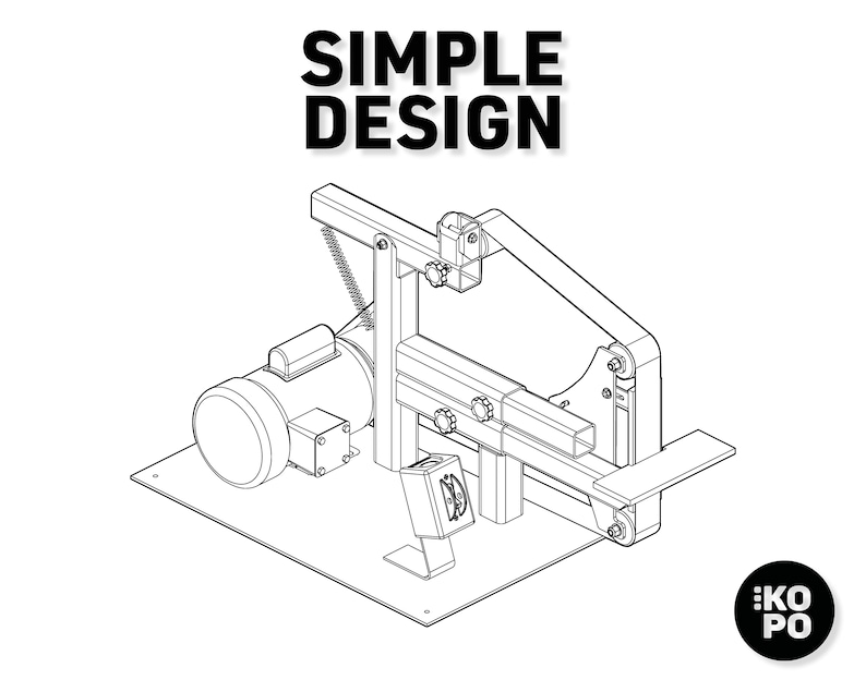 2x72'' Belt Grinder Plans | DXF Files Included | KOPO Projects - Etsy