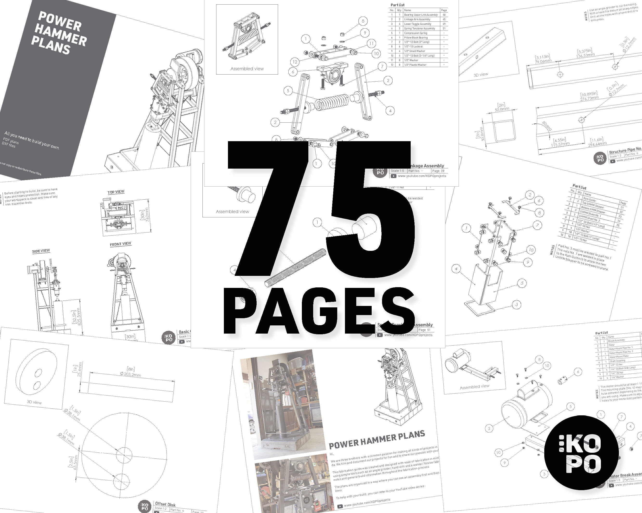 POWER HAMMER Plans | Dxf Files Included | KOPO Project - Etsy