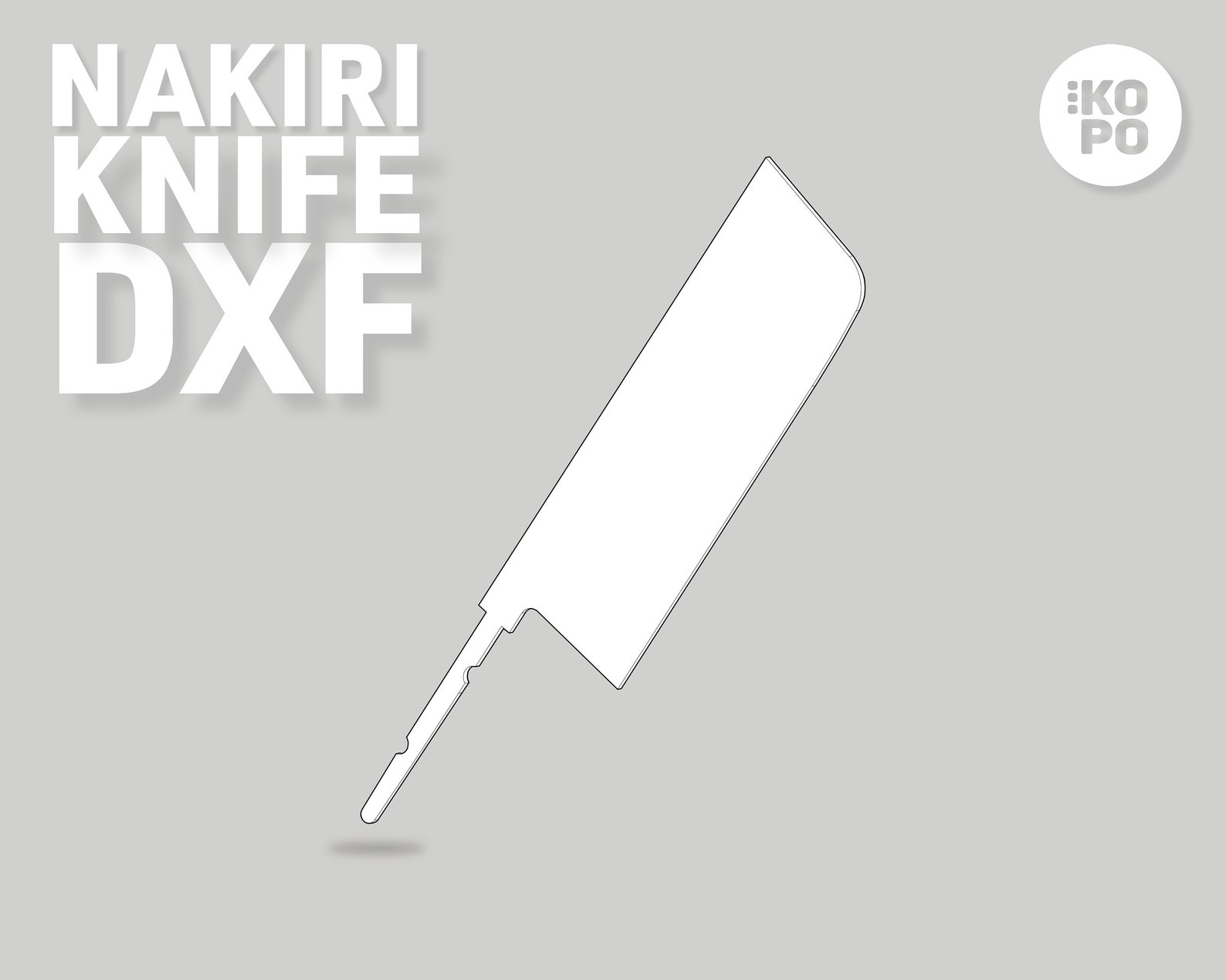 NAKIRI Knife DXF | Chef's Knife DFX | Files for for Laser, Waterjet ...